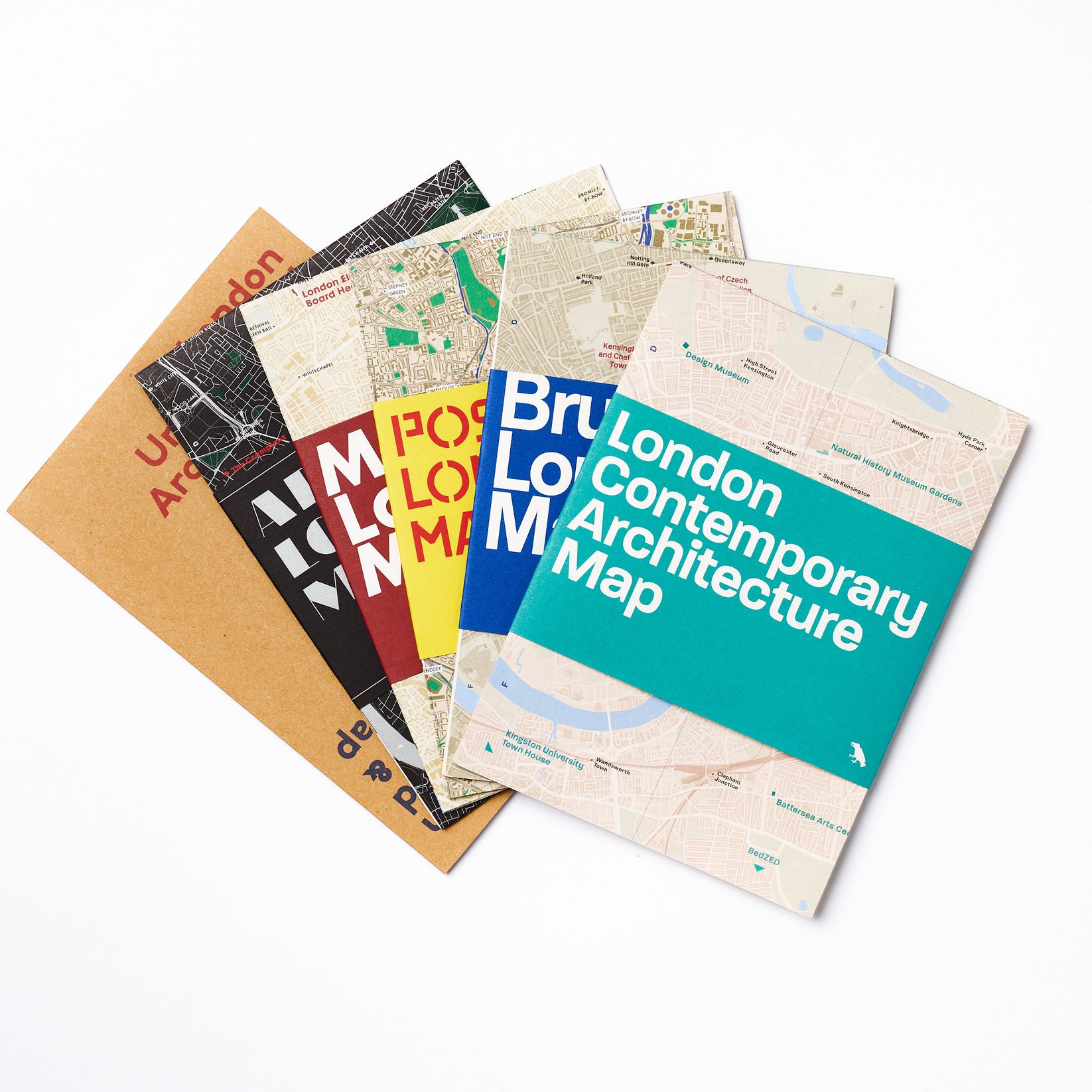 London Architecture Maps: Art Deco, Underground, Modern, Brutalist and ...