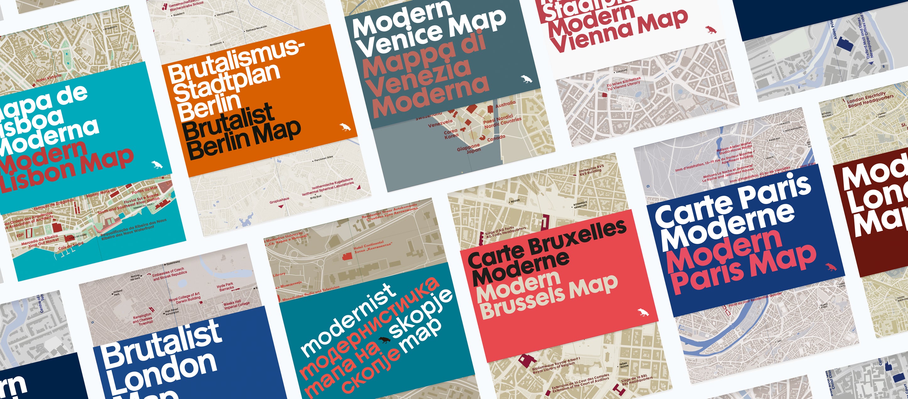 Architecture Maps for European Cities – Blue Crow Media