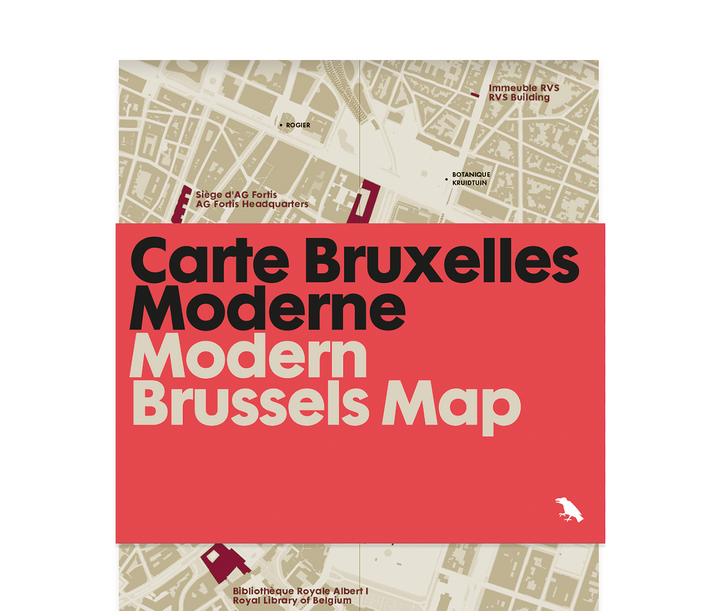 Modern Brussels Map / Carte Bruxelles Moderne - Modern Architecture ...