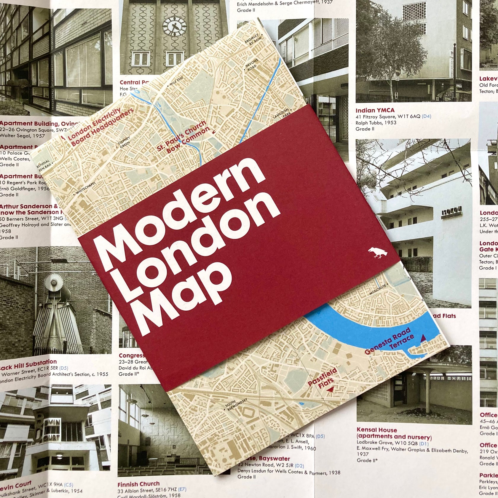London Architecture Maps: Art Deco, Underground, Modern, Brutalist and ...