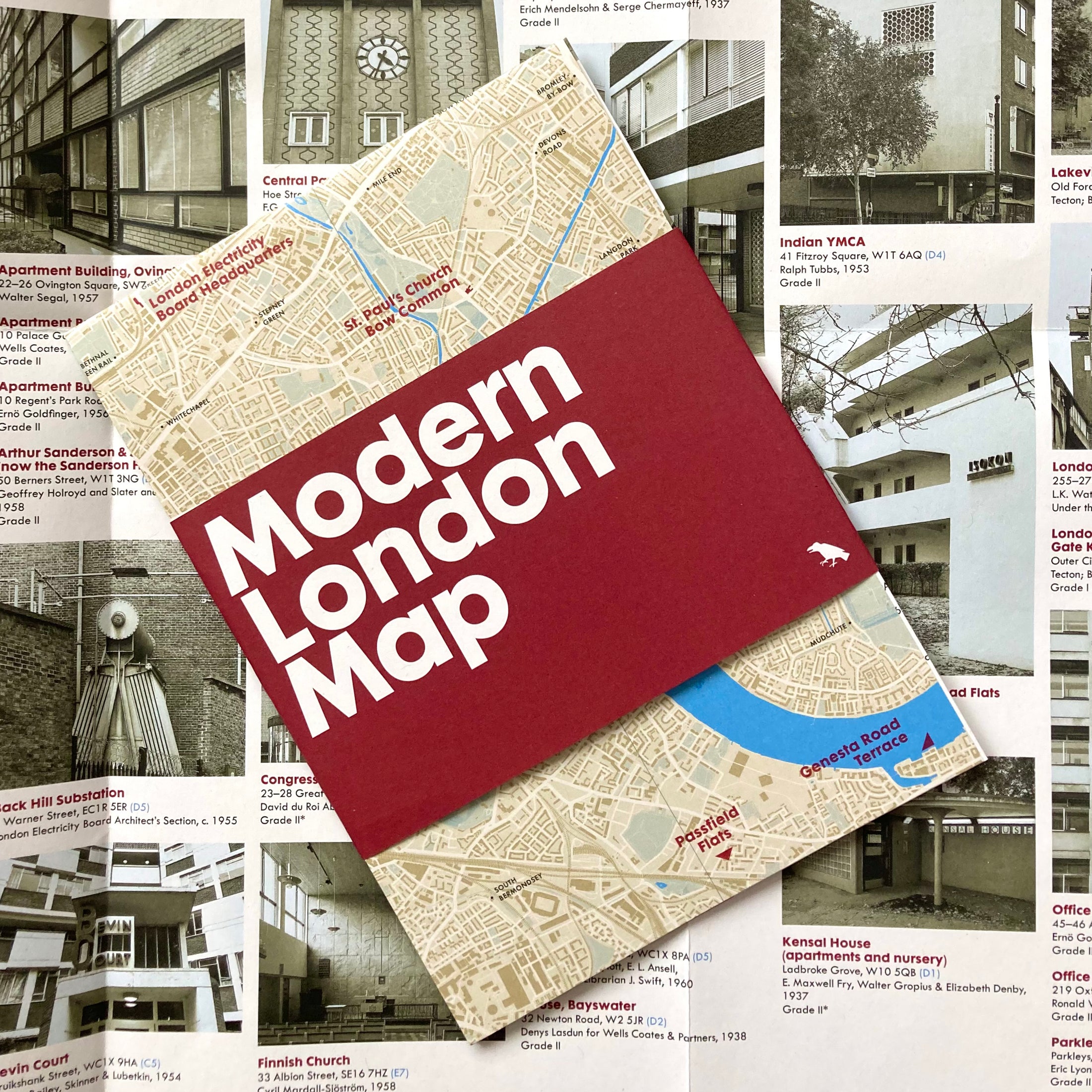 London Architecture Maps: Art Deco, Underground, Modern, Brutalist and ...