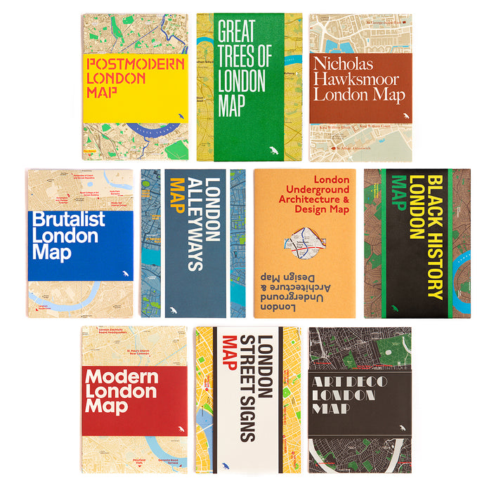 London Architecture Maps: Art Deco, Underground, Modern, Brutalist and ...
