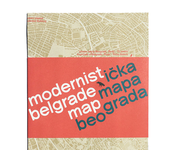 Modernist Belgrade Map / Modernistička mapa Beograda – Blue Crow Media